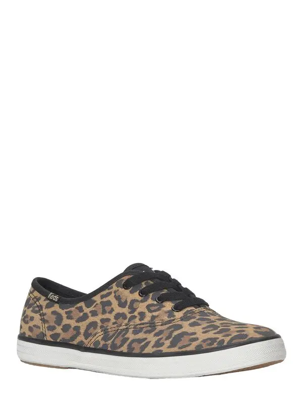 Keds® Champion Luxe Leather Sneakers - Natural/black