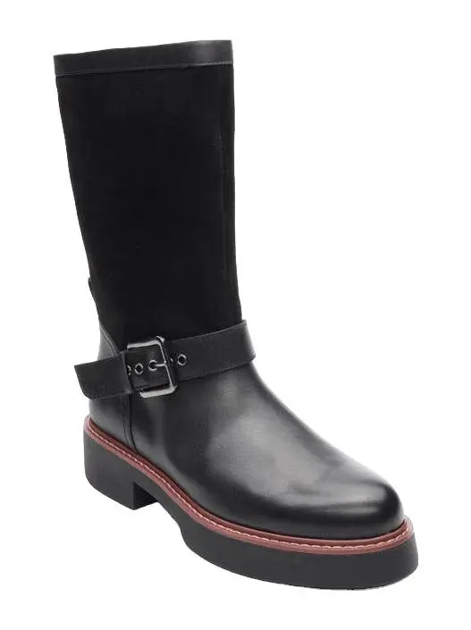 Sanctuary Milena Leather Boots - Black Leather/suede