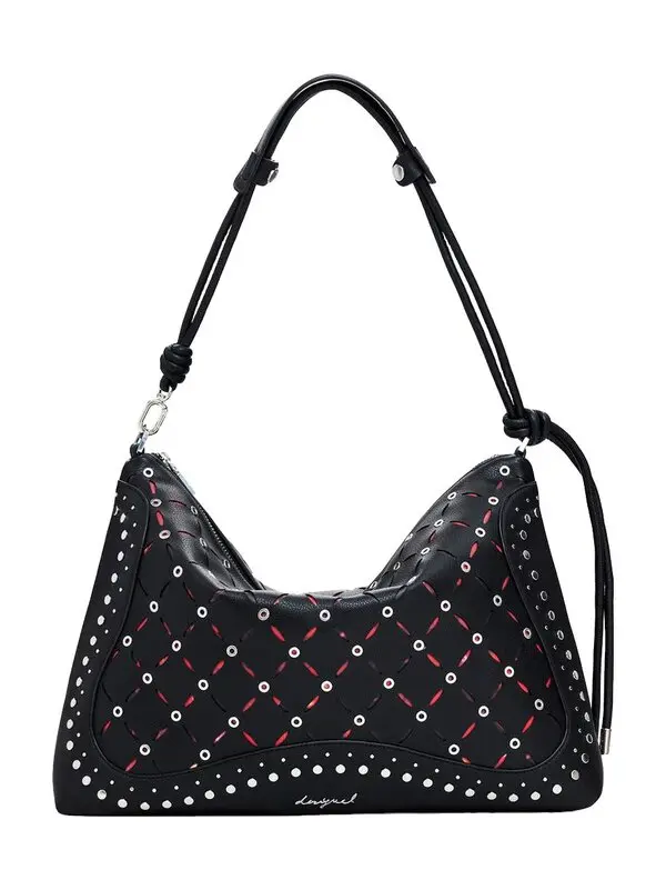 Desigual Faux Leather Shoulder Bag - Black