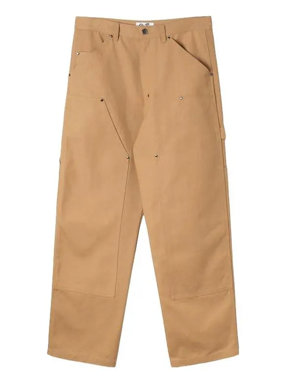 STAN RAY Double Knee Cotton Painter's Pants - Brown