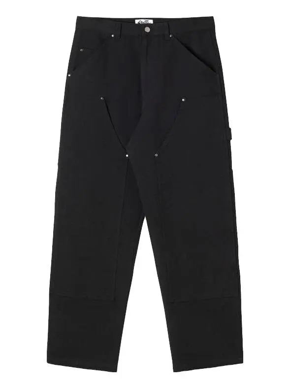 STAN RAY Double Knee Cotton Painter's Pants - Black