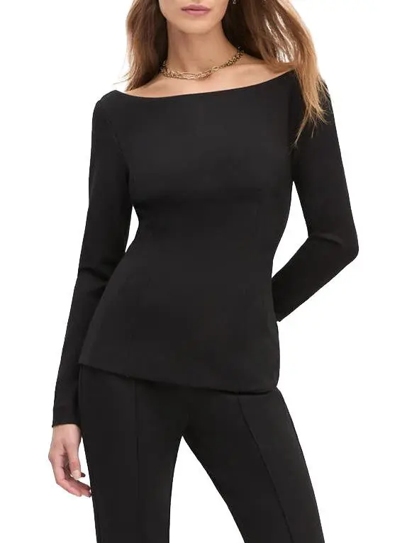 FAVORITE DAUGHTER Off-the-shoulder Top - Black
