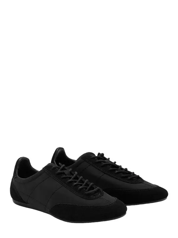 Mango Mixed Media Sneakers - Black