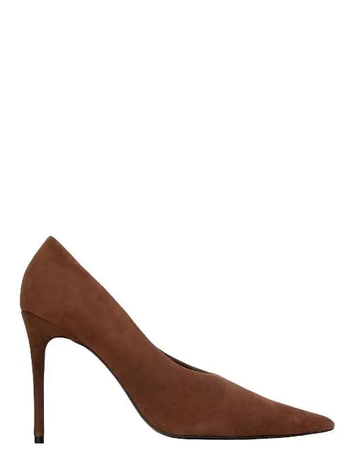 BLACK SUEDE STUDIO Jona 100 Suede Pump - Brownie Suede