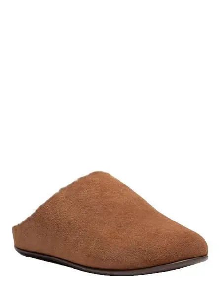 Fitflop Chrissie Shearling Slippers - Tumbled Tan