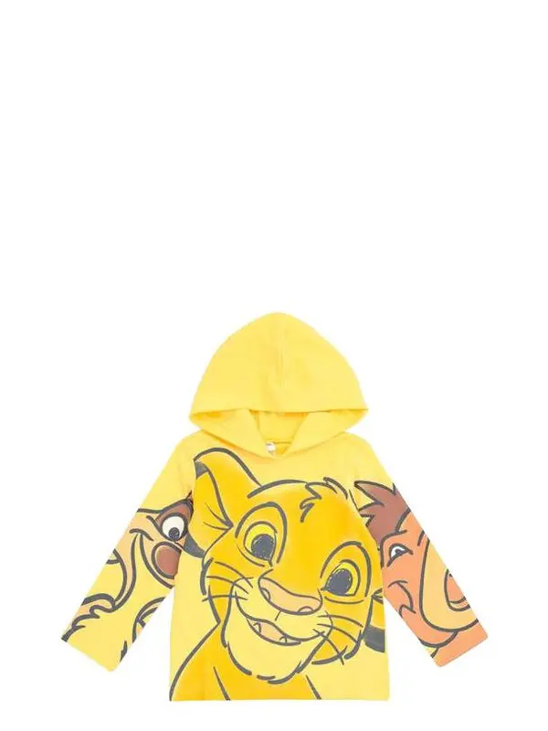 Disney Long Sleeve Hooded T-shirt - Lion King Yellow