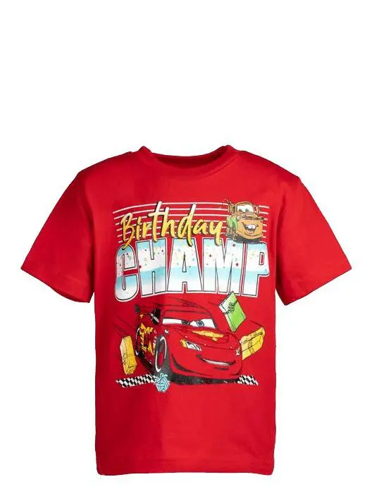 Disney Birthday T-shirt - Cars Red