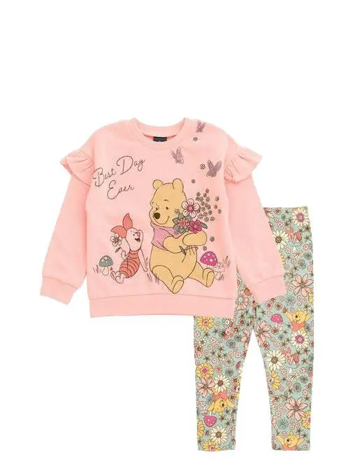 Disney Sweatshirt & Leggings Set - Winnie The Pooh Orange