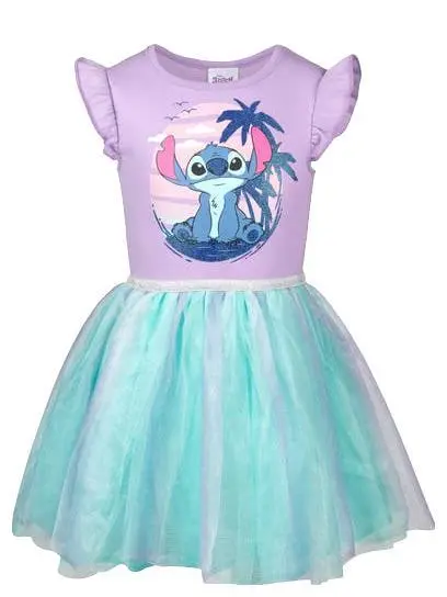 Disney Sleeveless Tulle Dress - Lilo & Stitch Multicolor