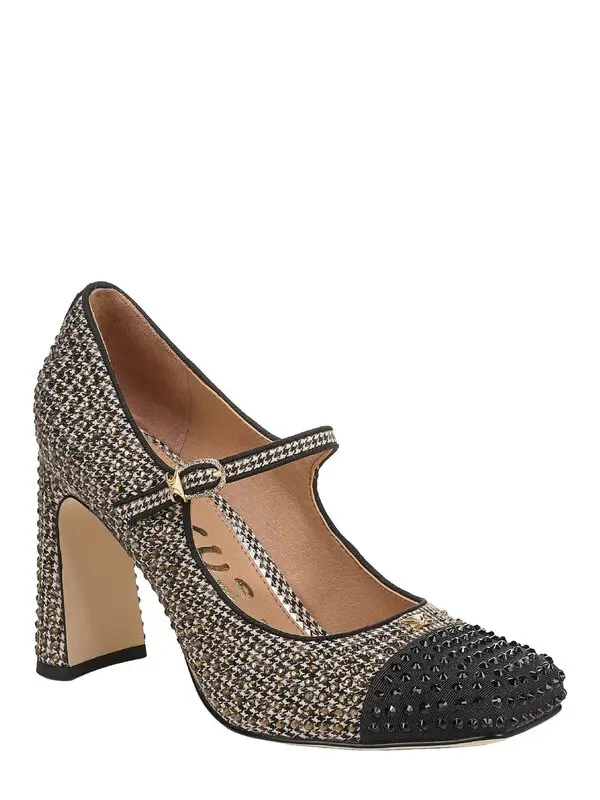 CIRCUS NY BY SAM EDELMAN Elora Glitz Mary Jane Pump - Black Natural Multi