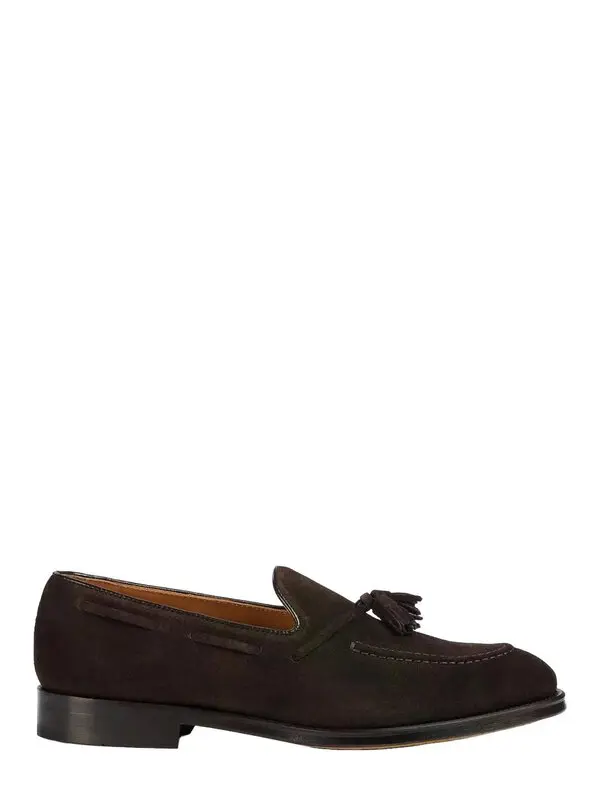 DOUCAL'S Tassel-detailing Suede Loafers - Brown
