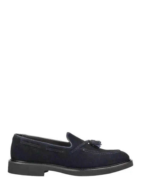 DOUCAL'S Tassel-detailing Suede Loafers - Blue