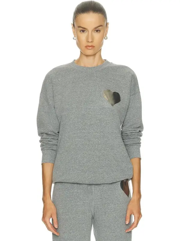 Sprwmn Heart Logo Sweatshirt - Dark Heather Grey