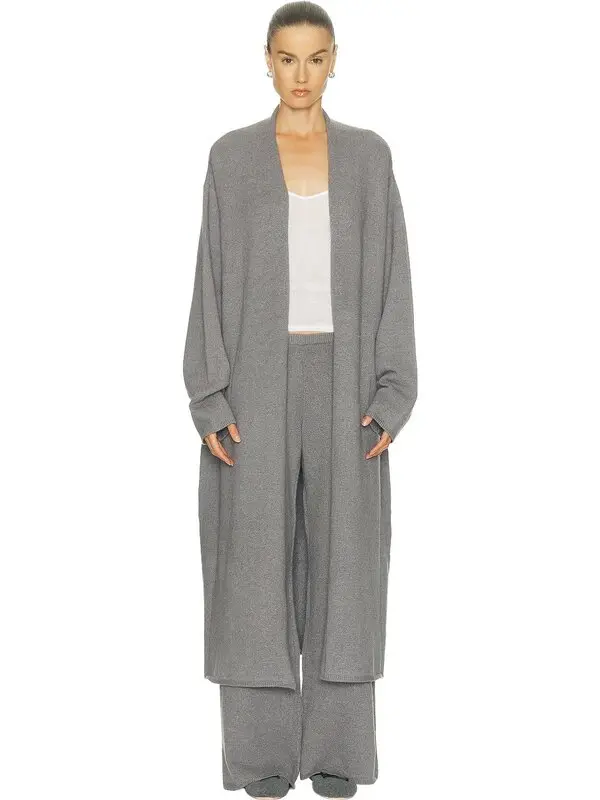 SKIMS Sweater Knit Duster Cardigan - Dark Heather Grey