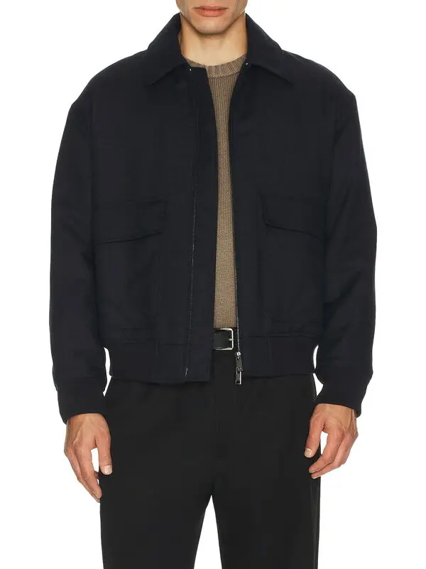 Theory Modern Aviator Jacket - Baltic