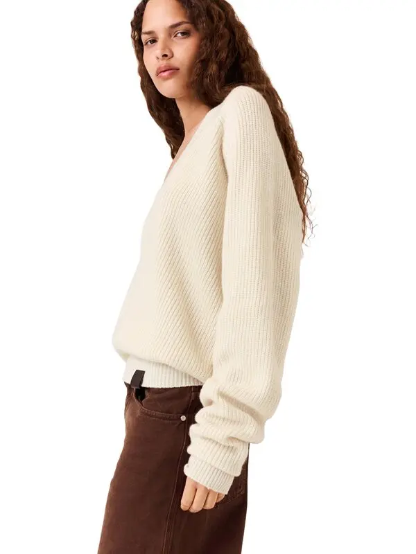 Stella McCartney Long-sleeve V-neck Sweater - Cream