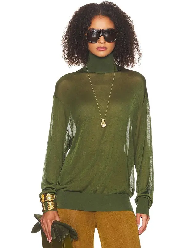 HELSA Madeira Turtleneck - Green