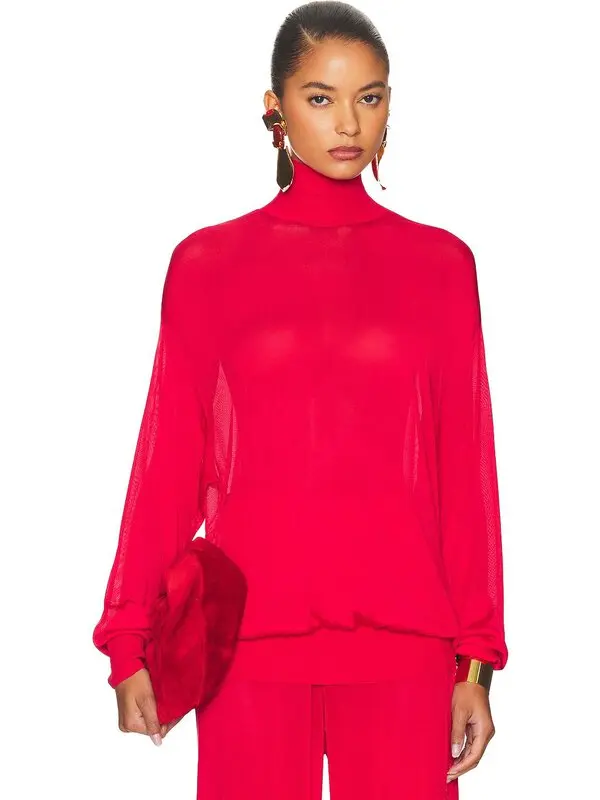 HELSA Madeira Turtleneck - Red