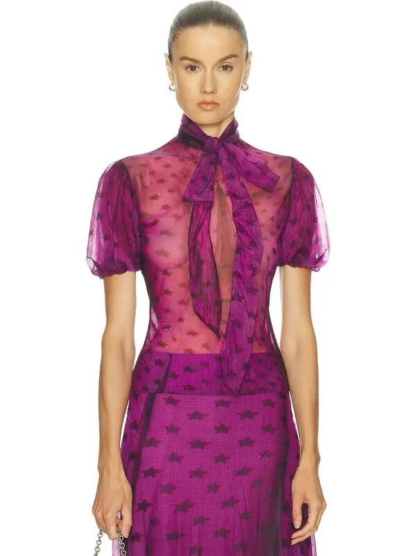 Acne Studios Elulo Top - Bright Purple