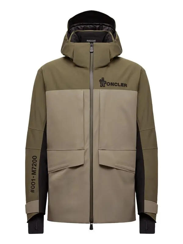Moncler Vallatscha Hooded Down Ski Jacket - Green