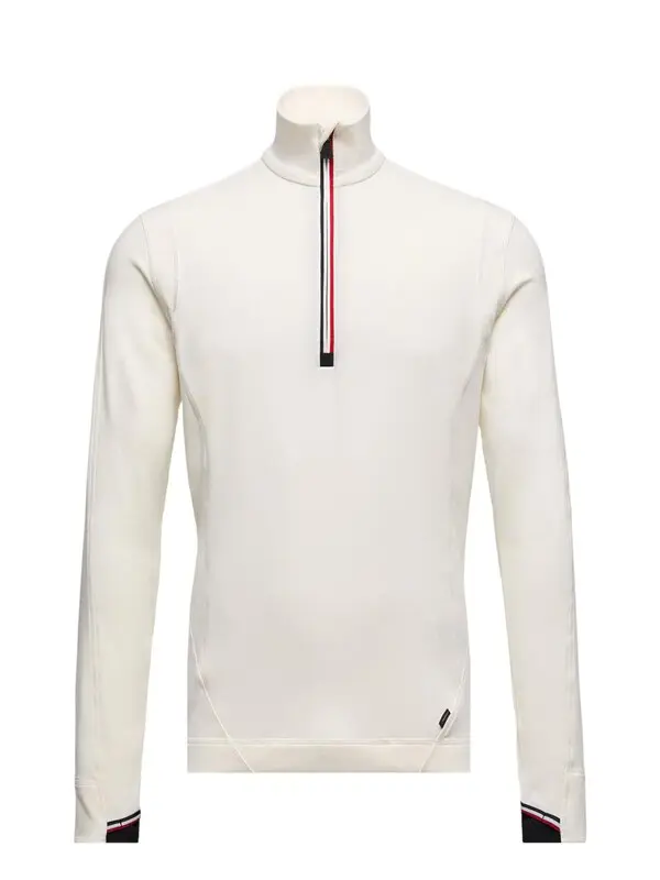 Moncler Polartec® Power Grid™ Half-zip Sweatshirt - White