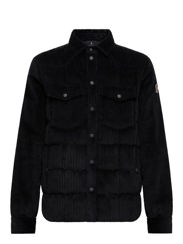 Moncler Gelt Corduroy Down Shacket - Black