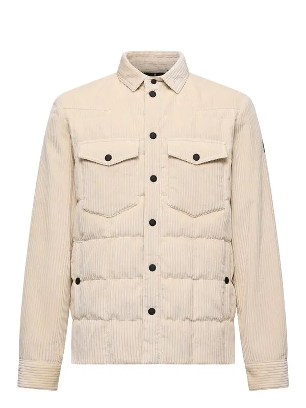 Moncler Gelt Corduroy Down Shacket - White