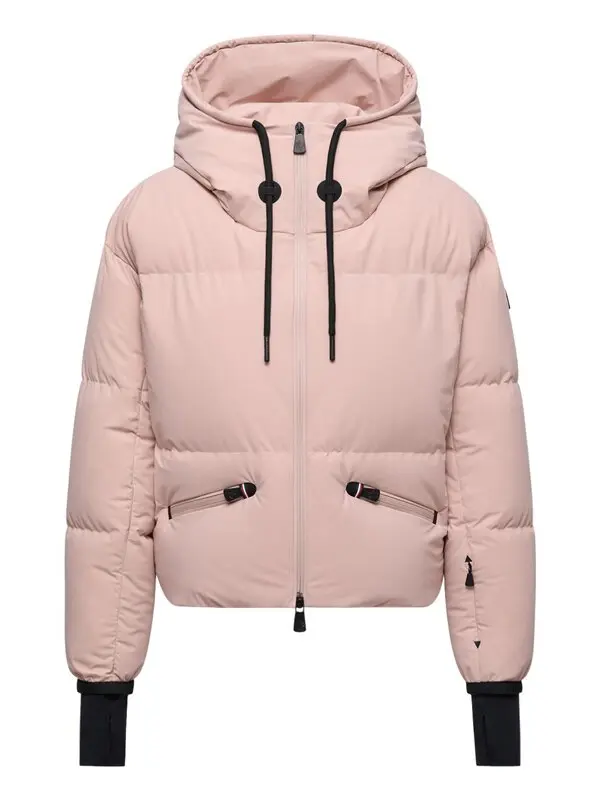 Moncler Allesaz Hooded Insulated Ski Jacket - Pink