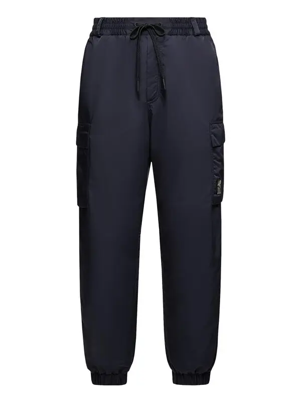 Moncler Gabardine Cargo Trousers - Blue