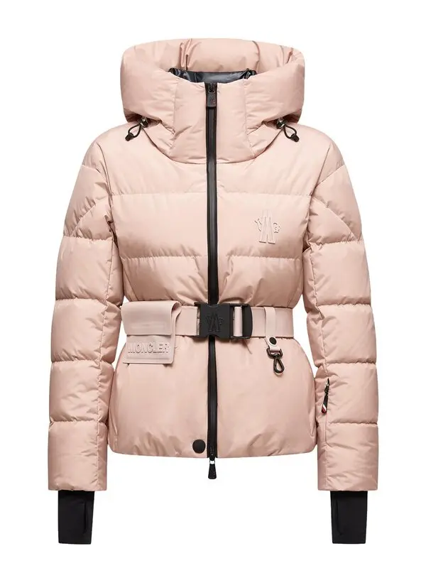 Moncler Bouquetin Hooded Ski Jacket - Pink