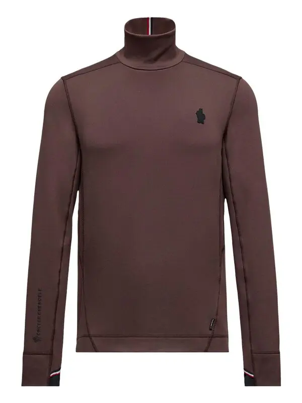 Moncler Polartec Turtleneck - Brown