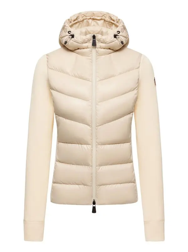 Moncler Padded Zip-up Hoodie - White