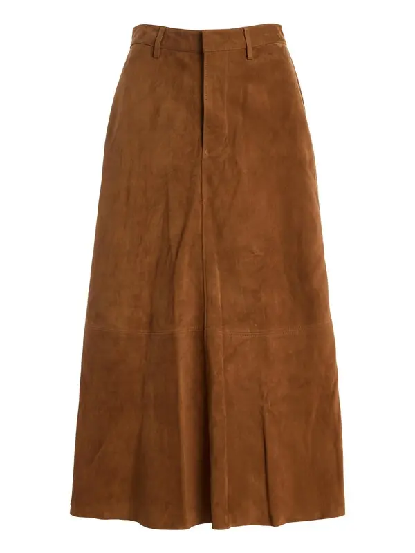 Citizens Of Humanity Cassia Suede Maxi Skirt - Brown