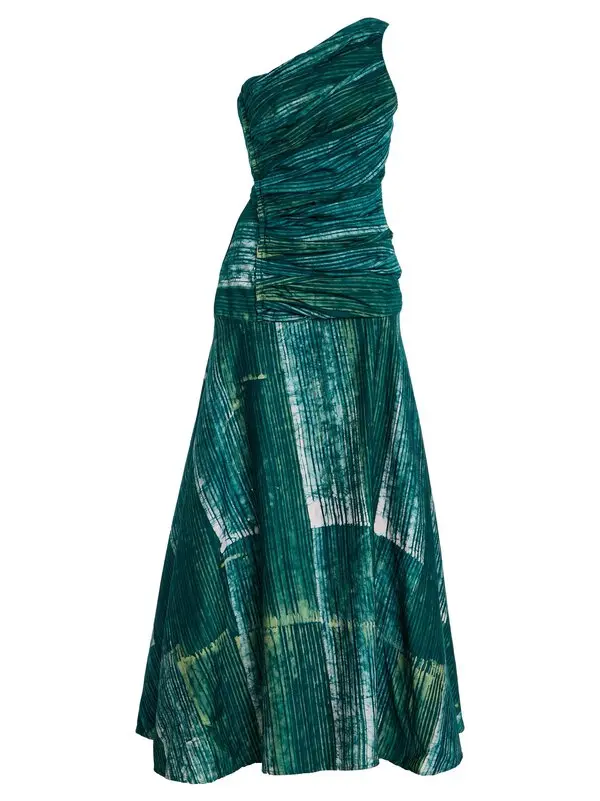 BUSAYO Tiwa One-shoulder Maxi Dress - Green