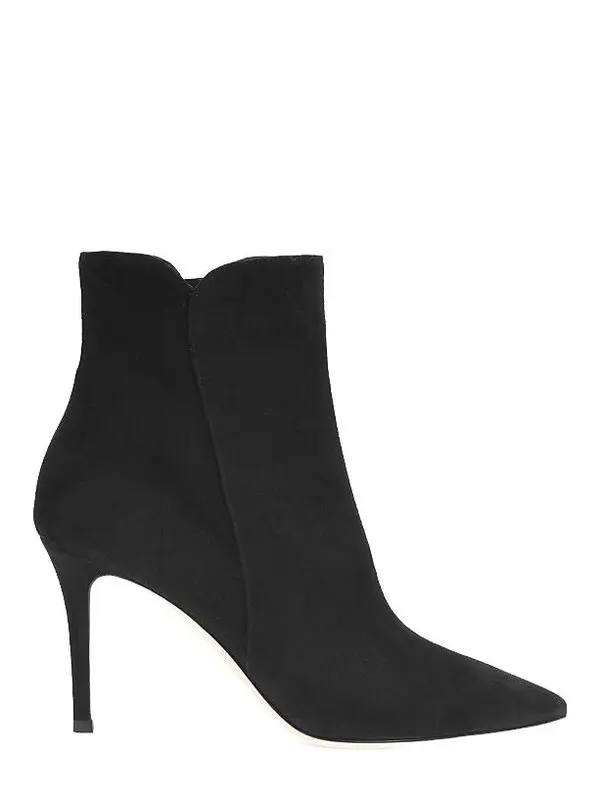 GIANVITO ROSSI Levy 85 Booties - Black Suede