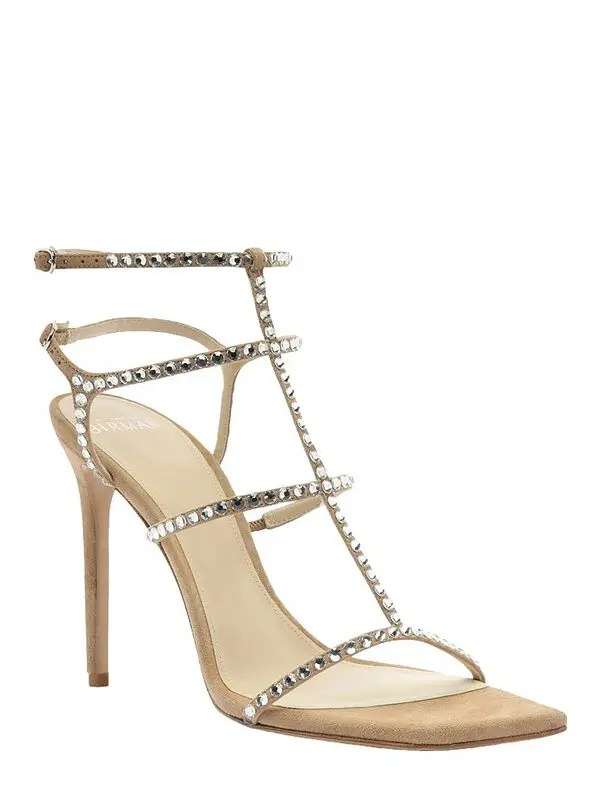 ALEXANDRE BIRMAN Amanda 100 Embellished Sandals - Meringue