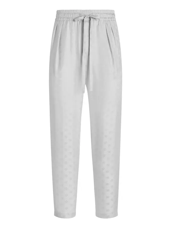 Dolce & Gabbana Dg Logo Jacquard Jogging Trousers - Grey