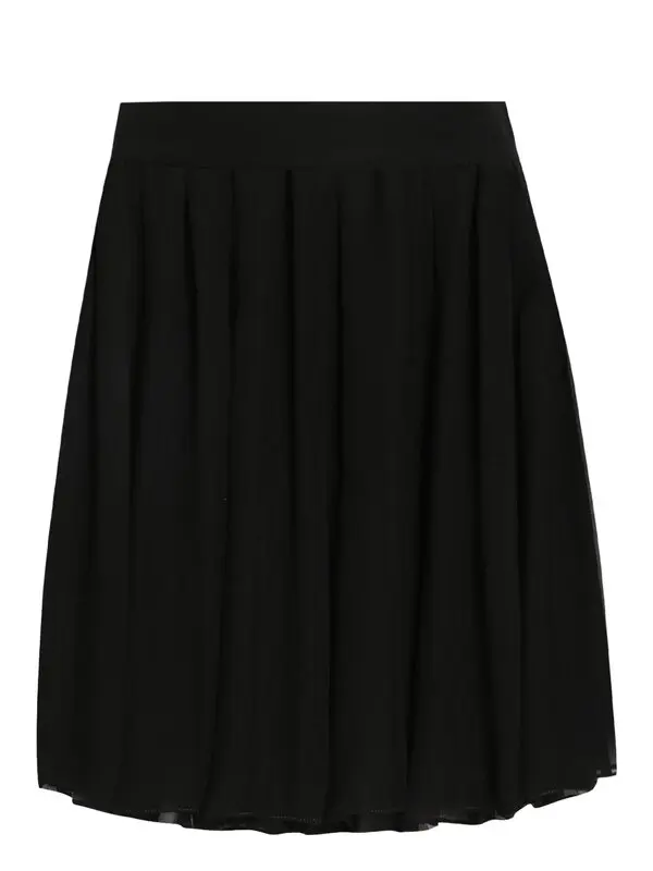 Dolce & Gabbana Pleated Chiffon Skirt - Black