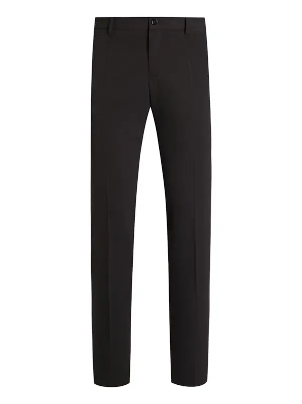 Dolce & Gabbana Bi-stretch Wool Canvas Trousers - Grey