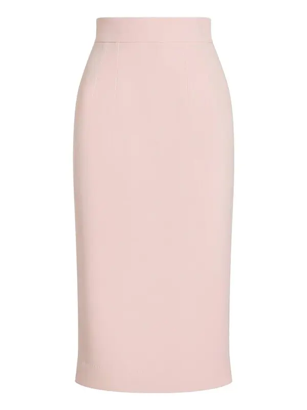 Dolce & Gabbana Stretch Cady Skirt - Pink