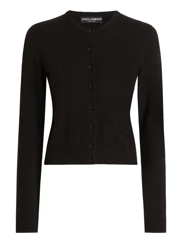 Dolce & Gabbana Cashmere Button-front Cardigan - Black