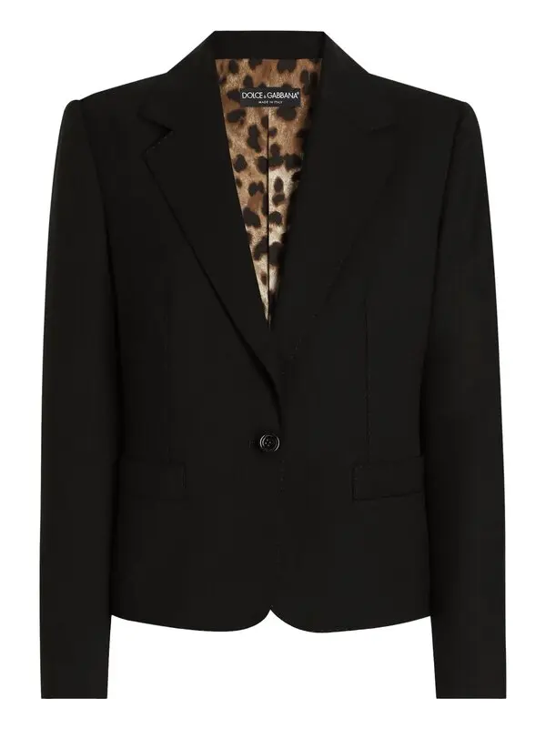 Dolce & Gabbana Bi-stretch Jacket - Black