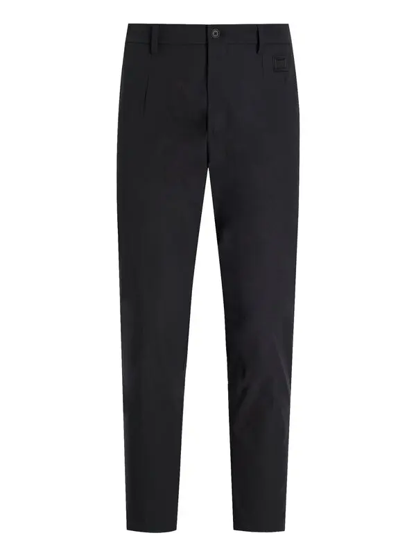 Dolce & Gabbana Nylon Canvas Trousers - Black