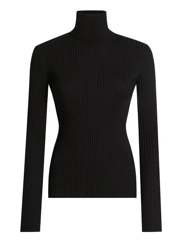 Dolce & Gabbana Wool Turtleneck Pullover - Black