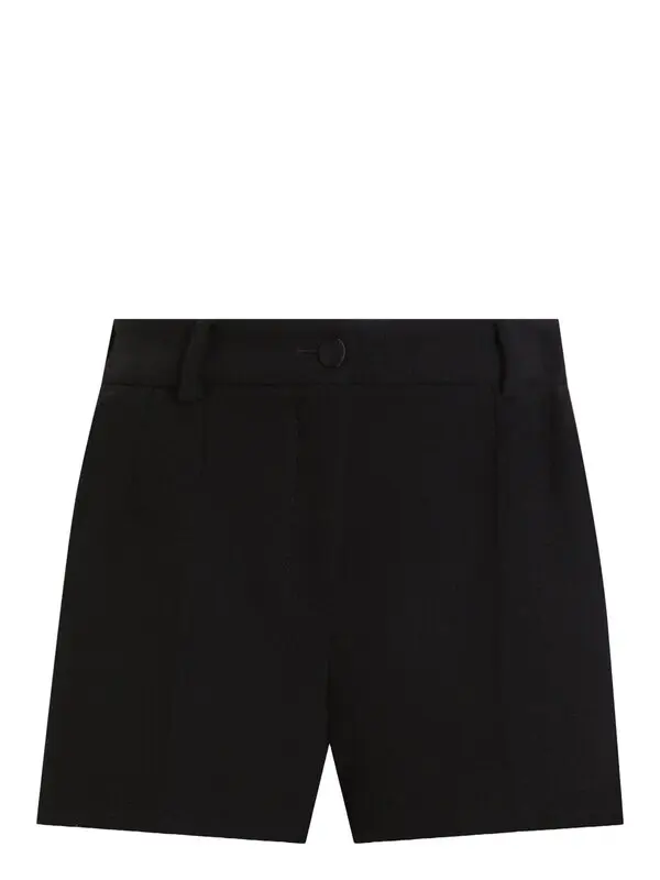 Dolce & Gabbana Wool Crêpe Tailored Shorts - Black