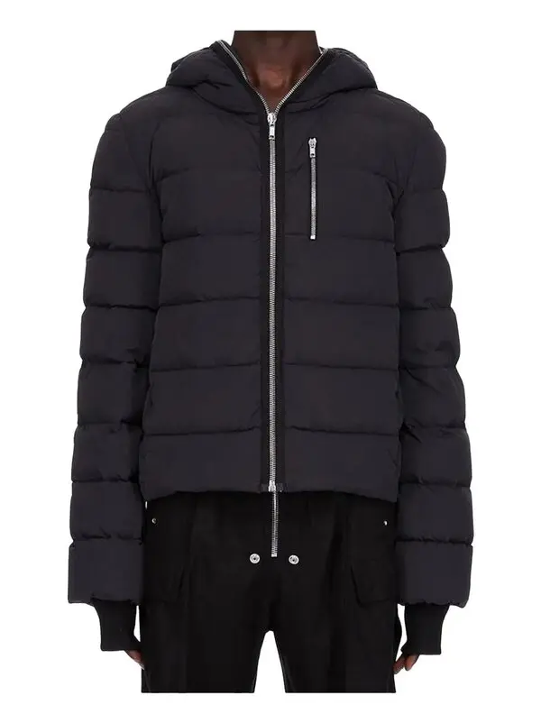Rick Owens Hooded Down Jacket - Black