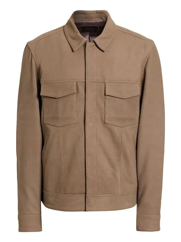 Paige Leather Jacket - Light Brown