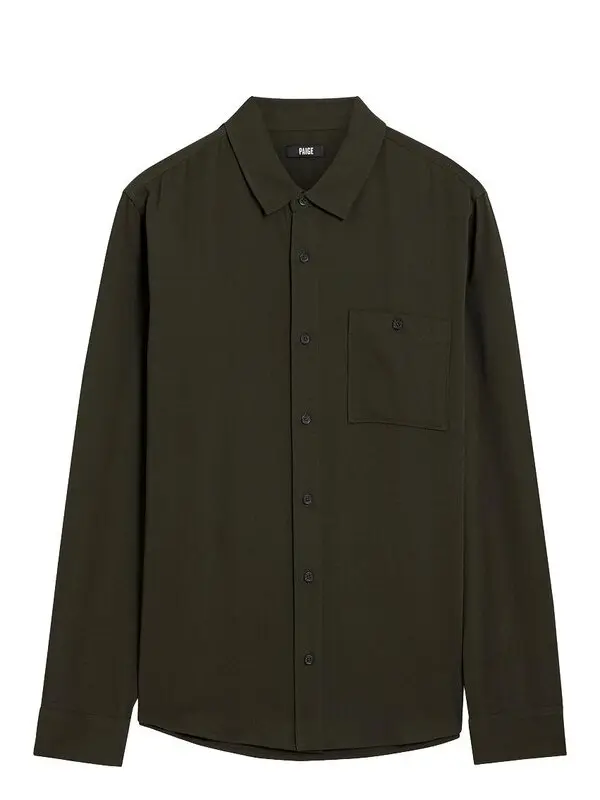 Paige Wardin Twill Shirt - Dark Green