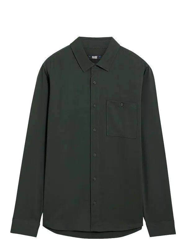 Paige Wardin Twill Shirt - Forest Green