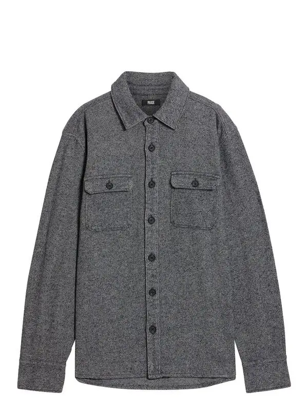 Paige Wilbur Cottonflannel Overshirt - Charcoal